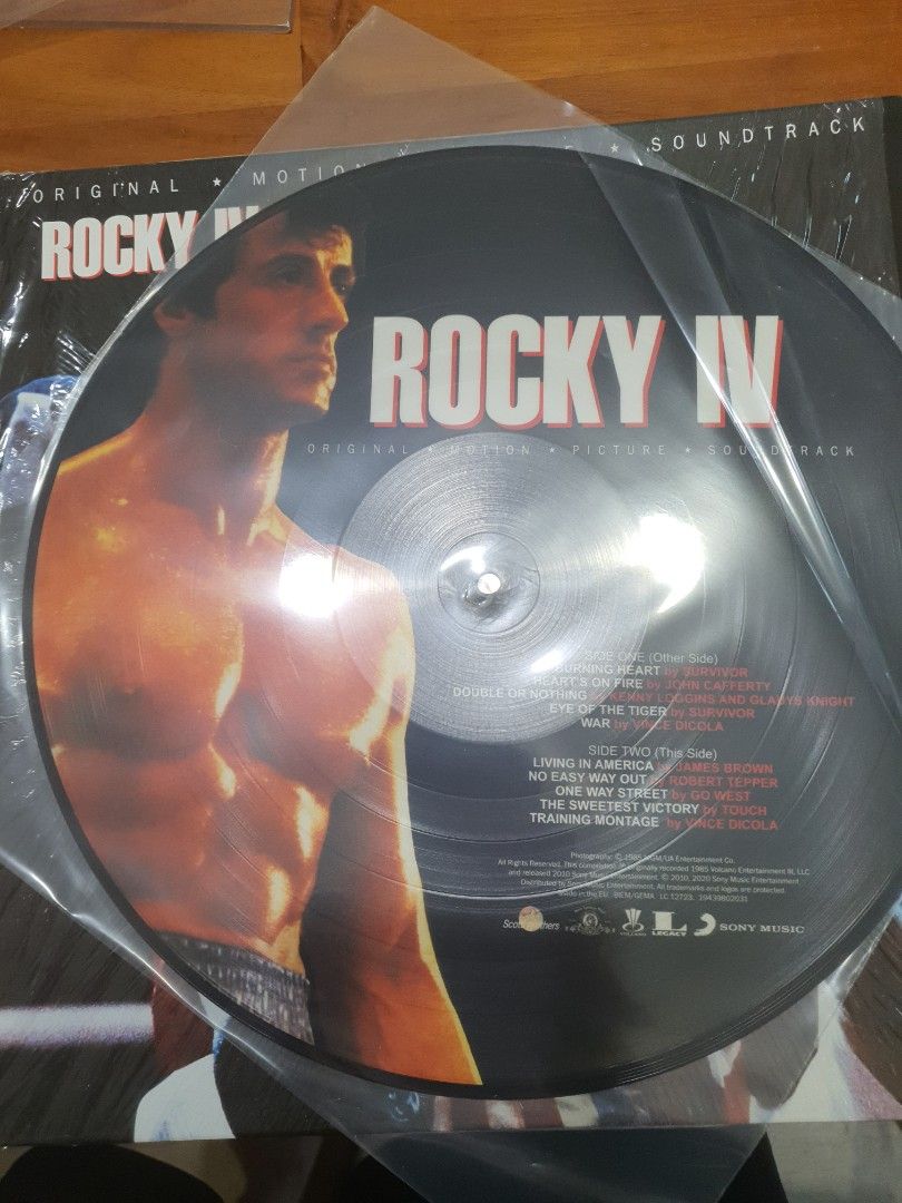 Rocky IV Original Motion Picture Soundtrack 12" Picture Vinyl, Hobbies & Toys, Music & Media ...