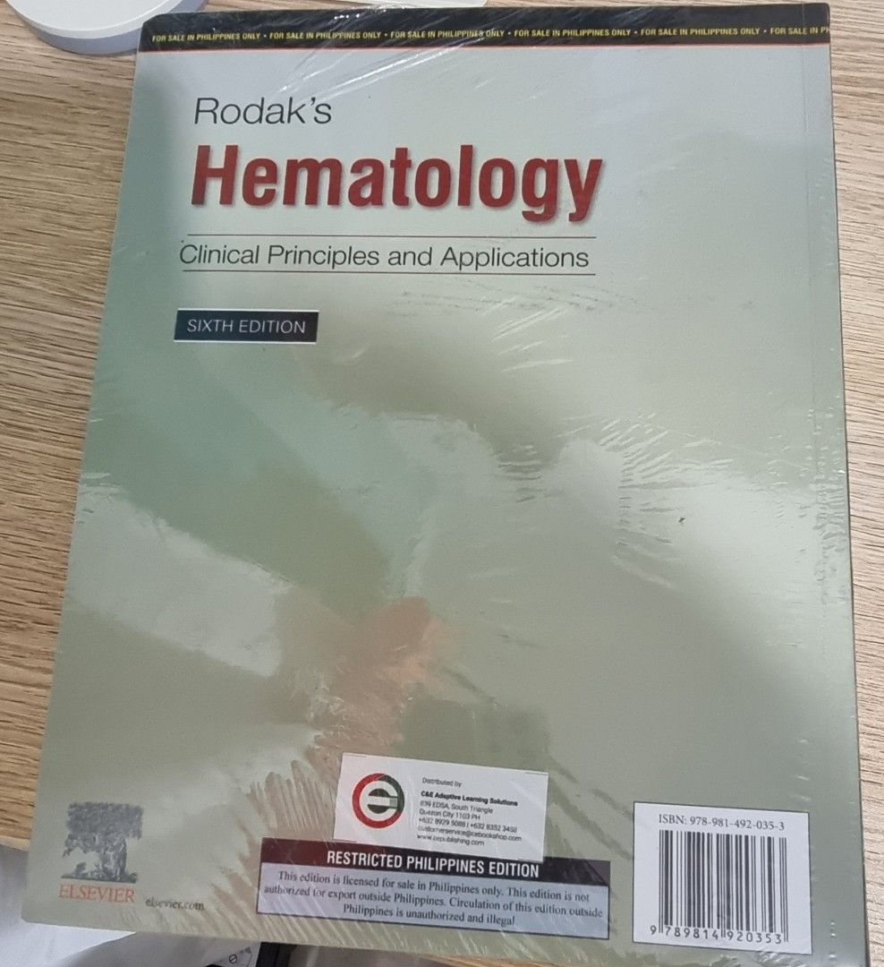 Rodak's Hematology Book, Hobbies & Toys, Books & Magazines, Textbooks ...