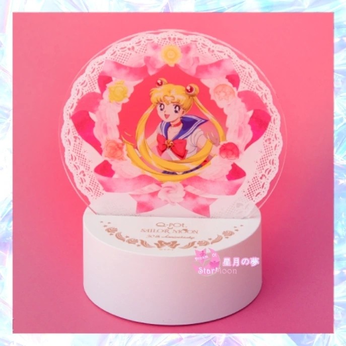 【現貨特賣】美少女戰士Sailor Moon 日本Qpot Cafe限定30th特典Sailor Moon燈座 月野兔 百變小櫻 小魔女 ...