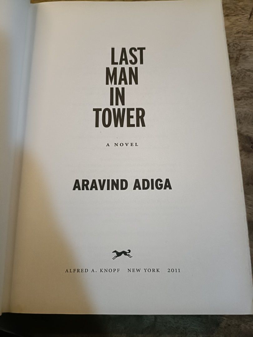 (Sale!) Last man in Tower by Aravind Adiga, Hobbies & Toys, Books ...