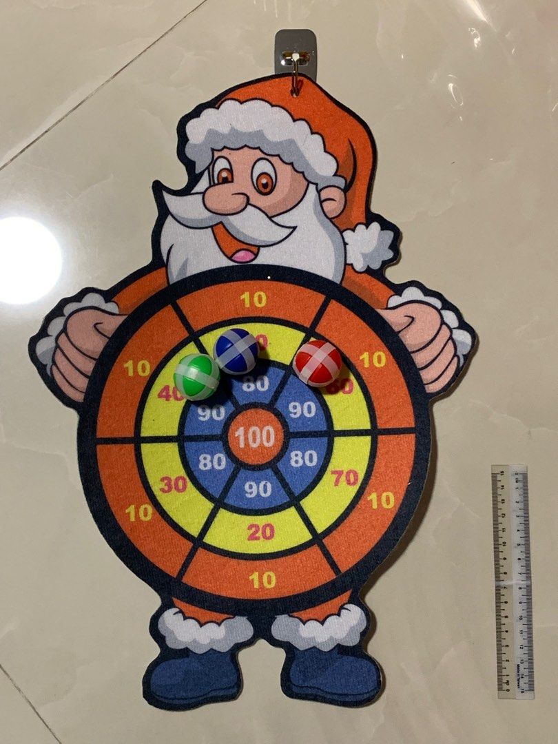 Santa claims Velcro target dart board, Hobbies & Toys, Toys & Games on ...