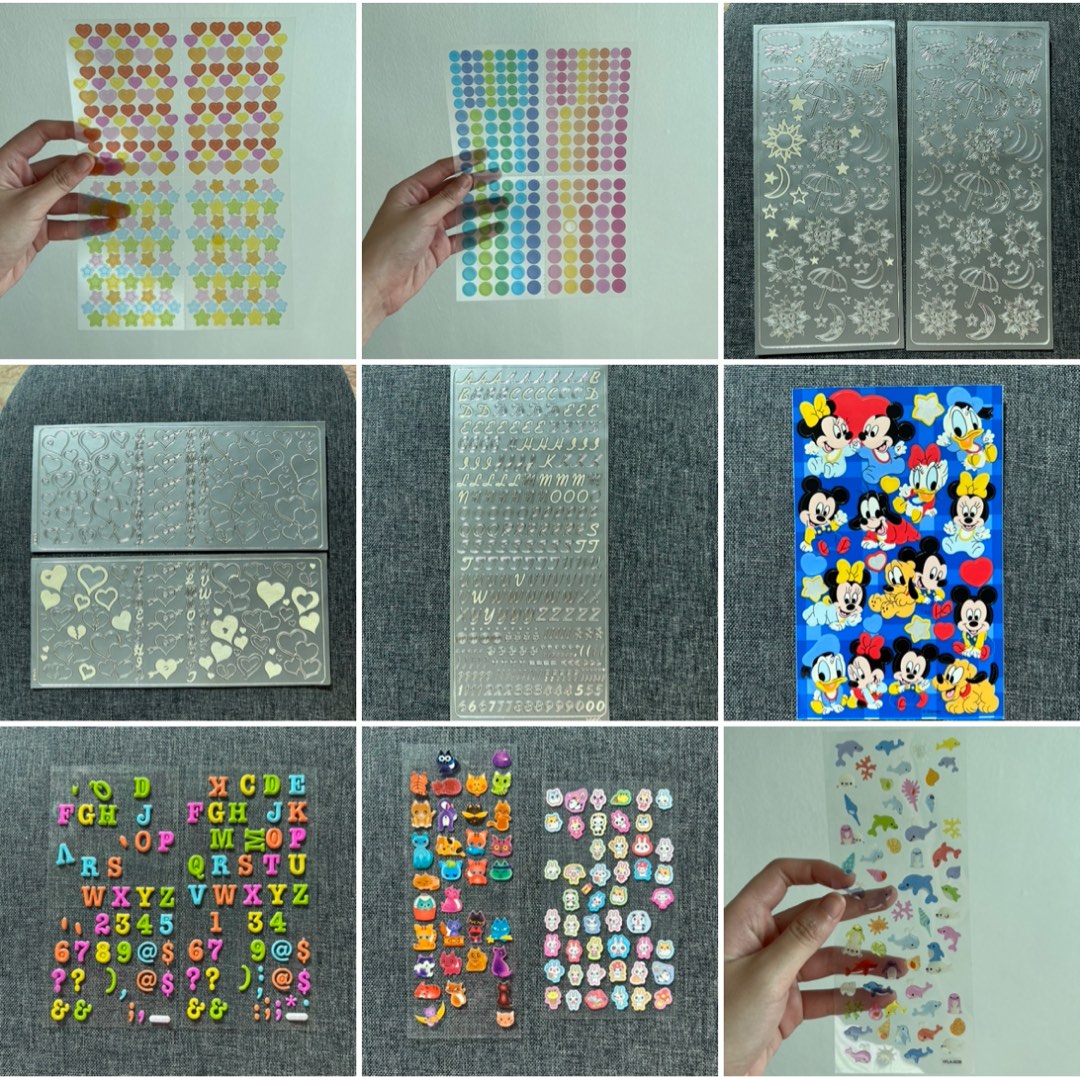 Scrap book stickers, Hobbies & Toys, Stationery & Craft, Craft Supplies ...