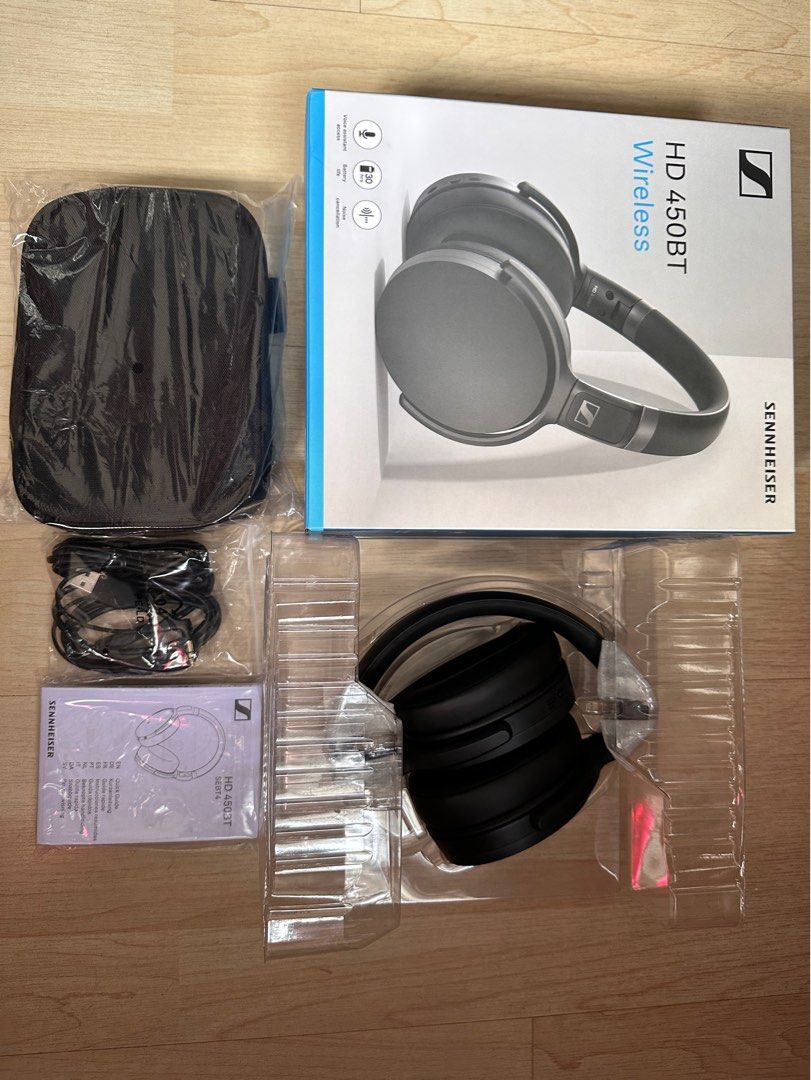 Sennheiser HD 450BT Wireless headphones, Audio, Headphones & Headsets on Carousell
