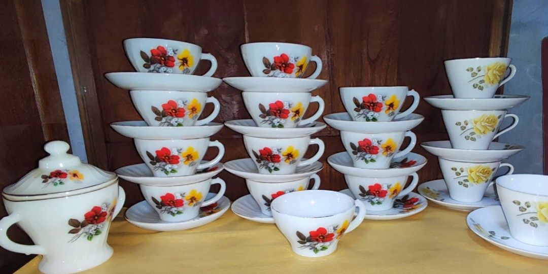 set cawan Korea, Hobbies & Toys, Collectibles & Memorabilia, Vintage ...