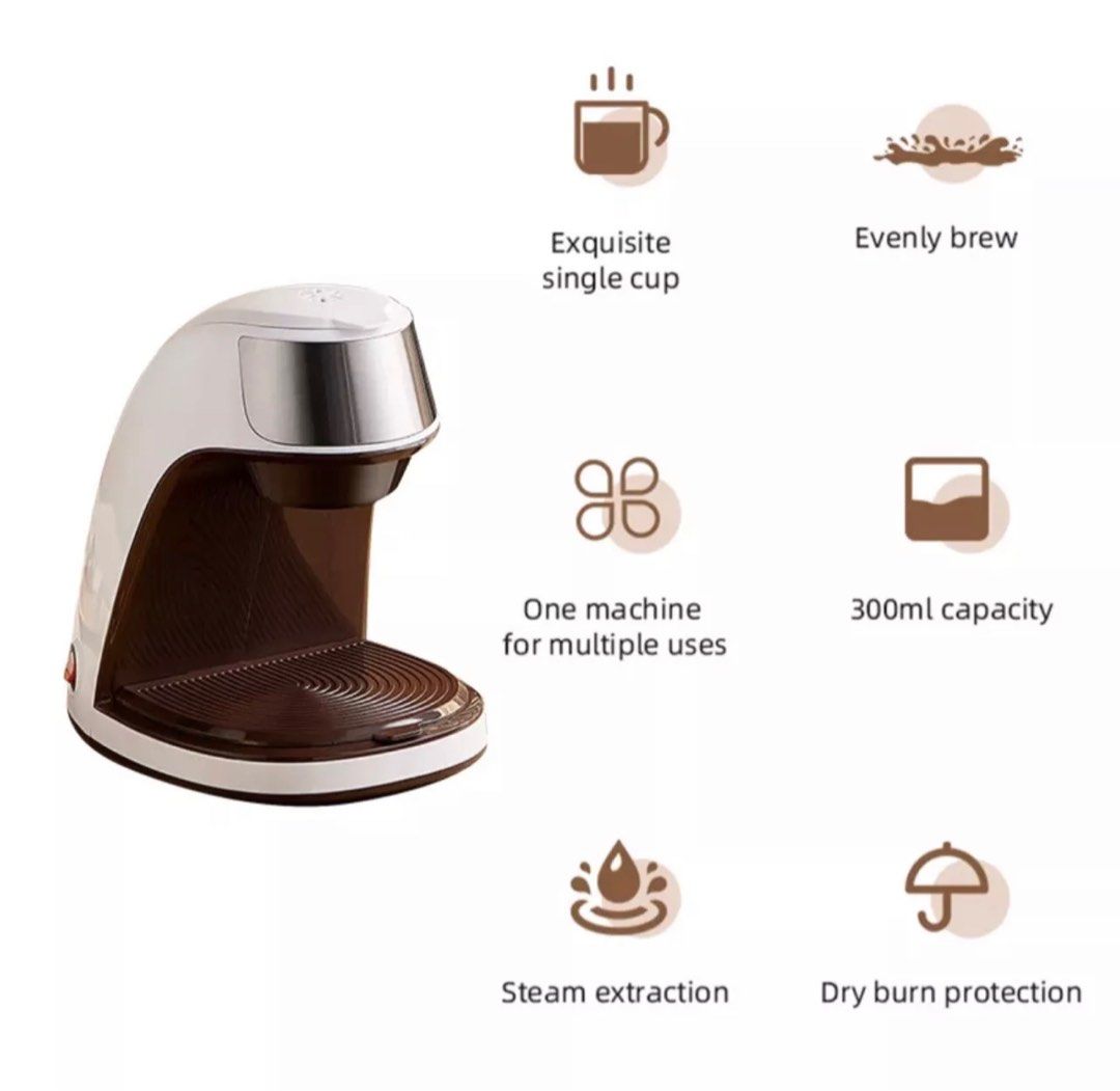 [SG seller/ ready stock] KONKA single Serve Coffee Maker 300ml Coffee ...