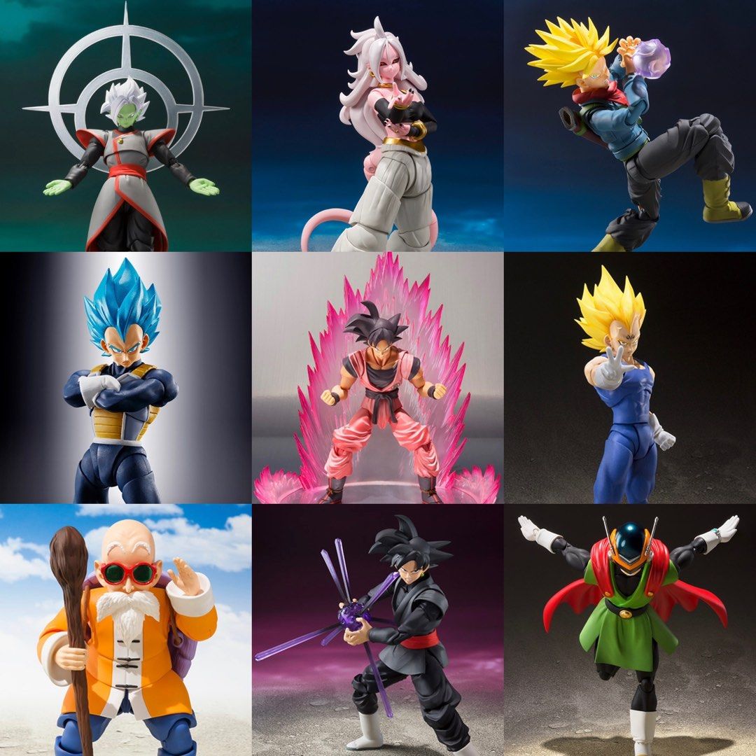S.H.Figuarts SHF Dragon Ball Jiren, Raditz, Hit, Android 17&18, Kefla ...