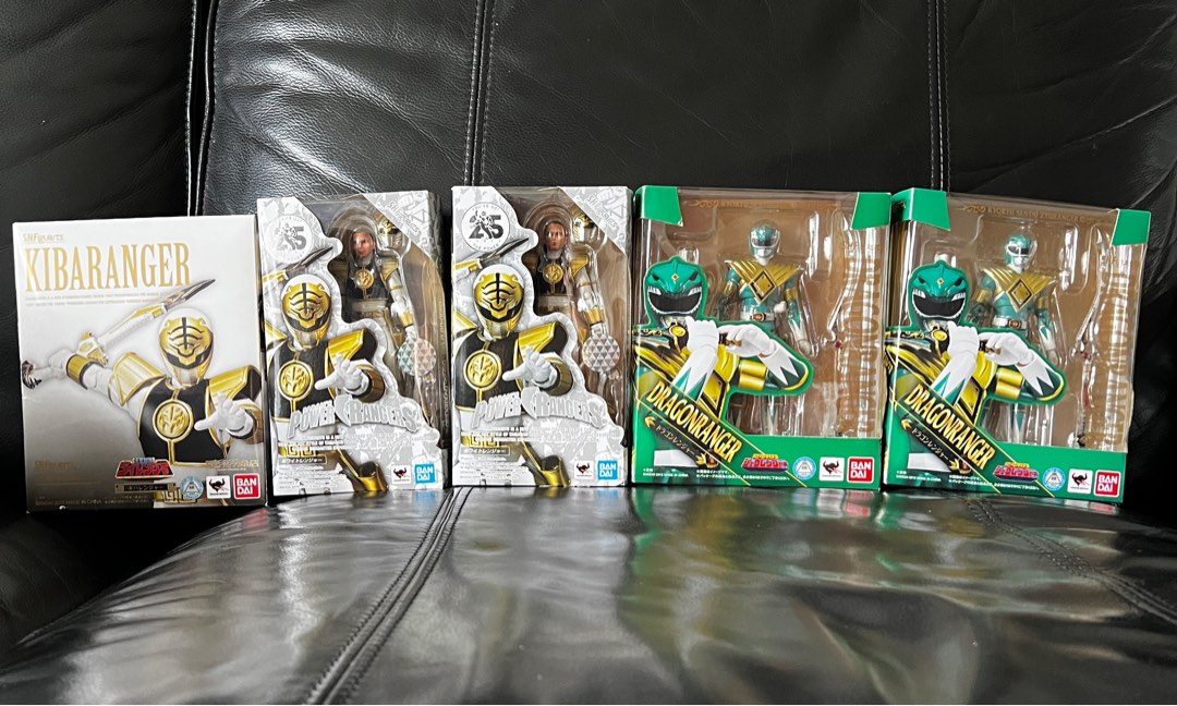 S.H.Figuarts White Ranger Green Ranger Dragon Ranger Kibaranger SHF ...