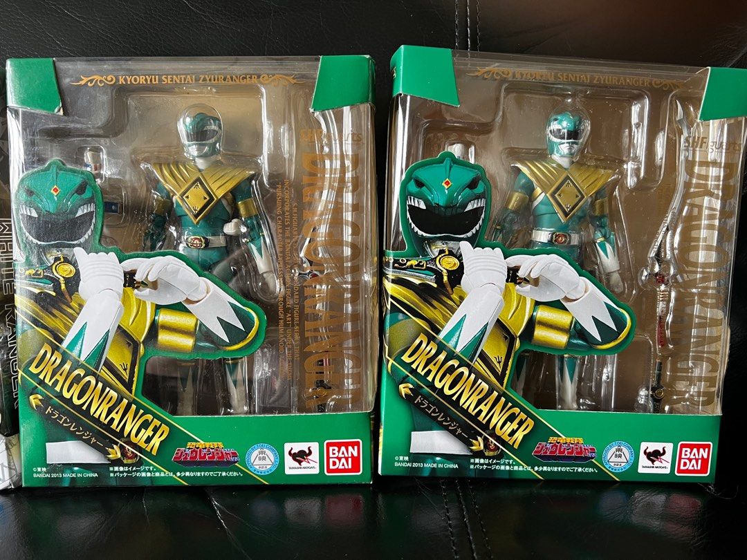 S.H.Figuarts White Ranger Green Ranger Dragon Ranger Kibaranger SHF ...