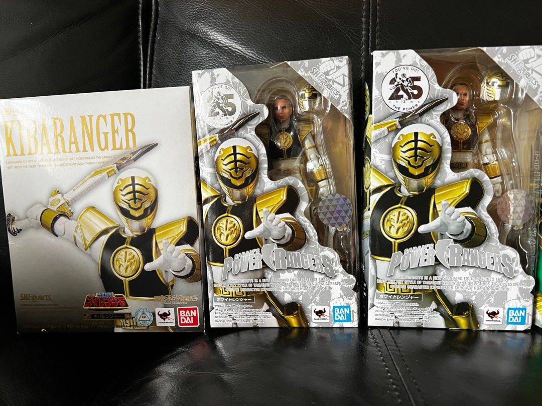 S.H.Figuarts White Ranger Green Ranger Dragon Ranger Kibaranger SHF ...
