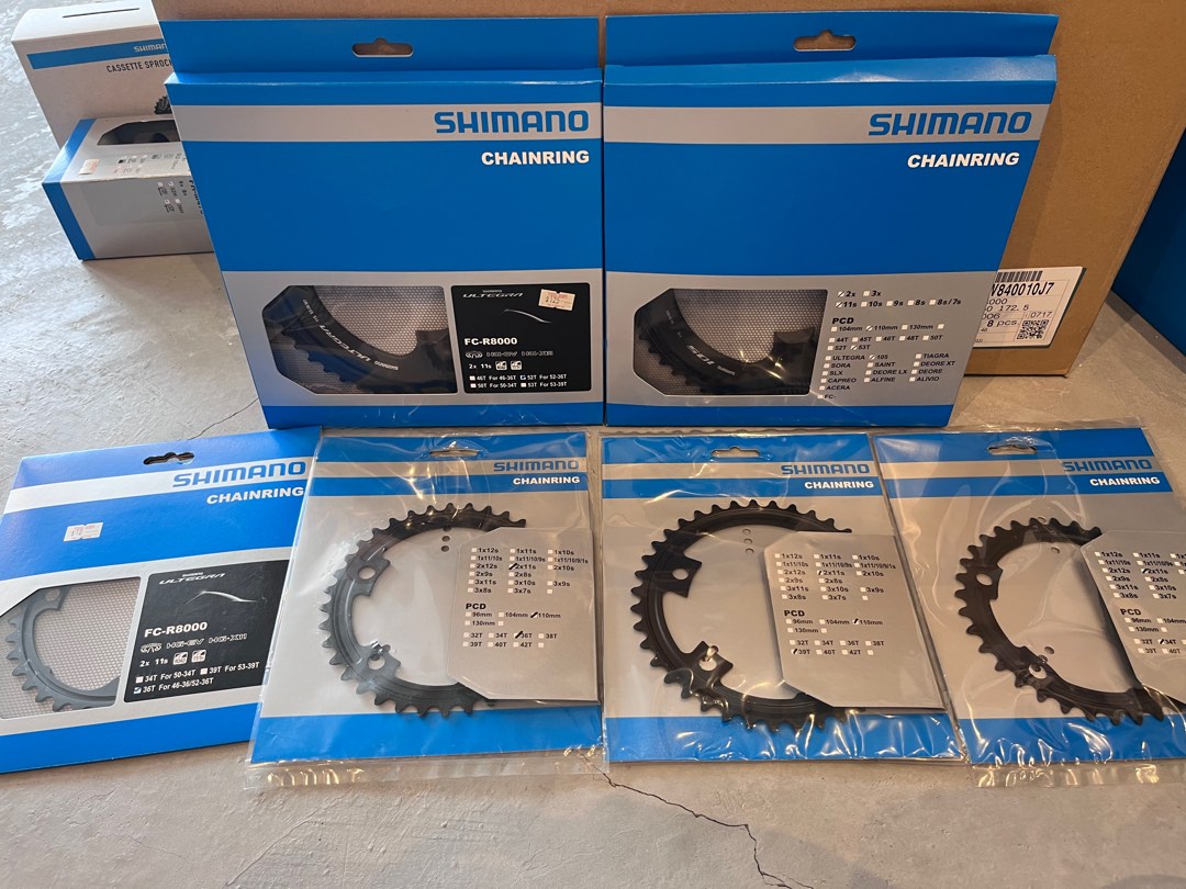 Shimano R7000/R8000 Chainrings, Sports Equipment, Bicycles & Parts ...