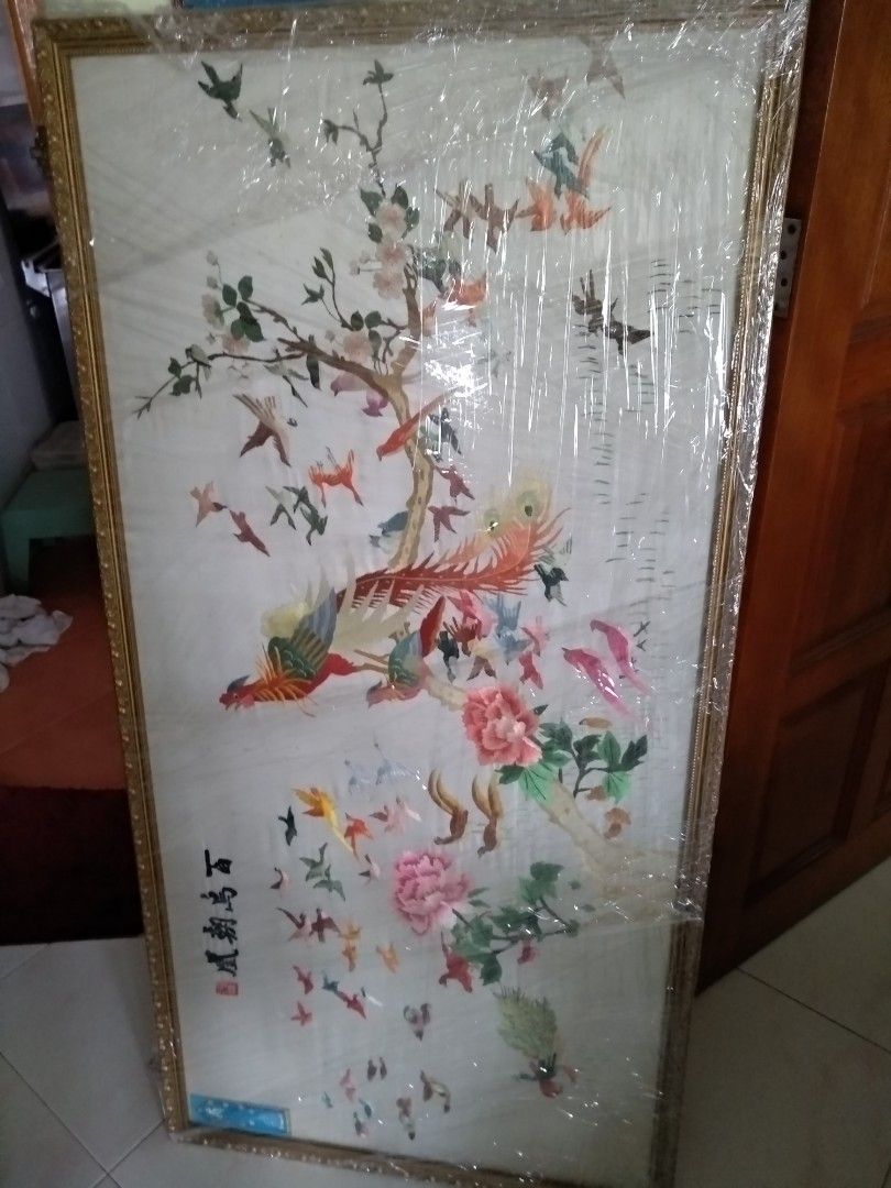 Silk drawing, Hobbies & Toys, Memorabilia & Collectibles, Vintage ...