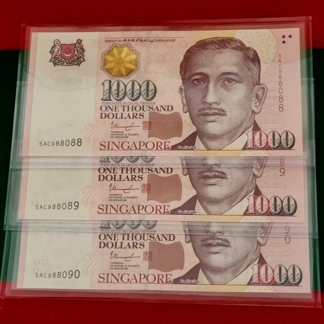 Singapore $1000 note, Hobbies & Toys, Memorabilia & Collectibles ...