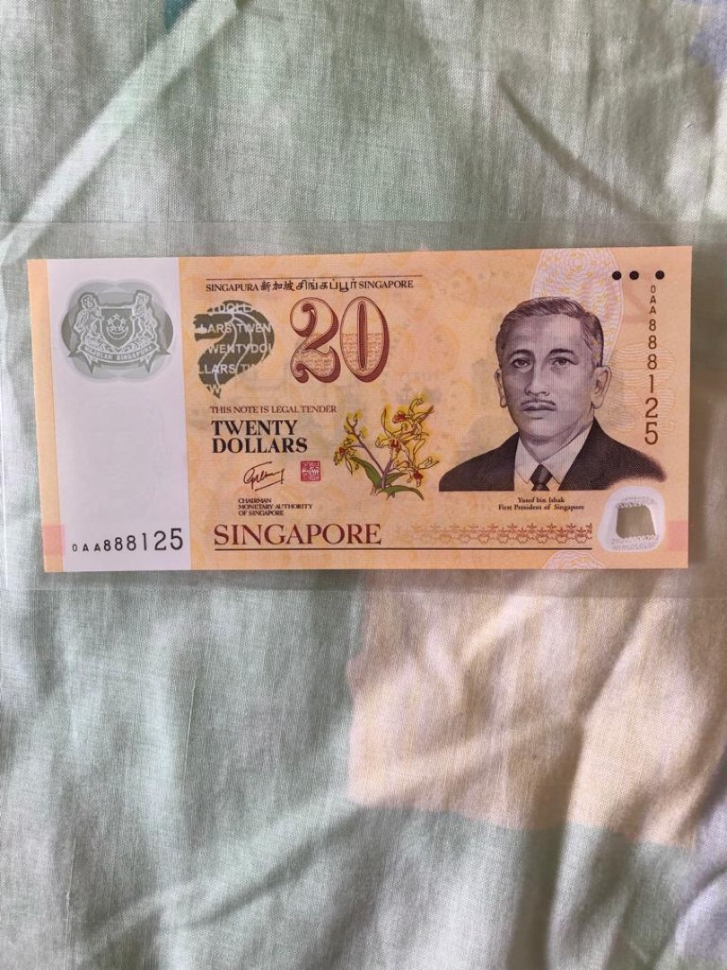 Singapore $20 dollars note, Hobbies & Toys, Memorabilia & Collectibles ...