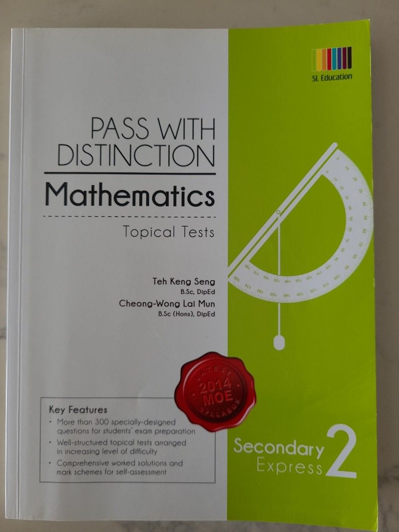 SL Education- Pass with Distinction Mathematics Topical Tests (Sec 2 ...