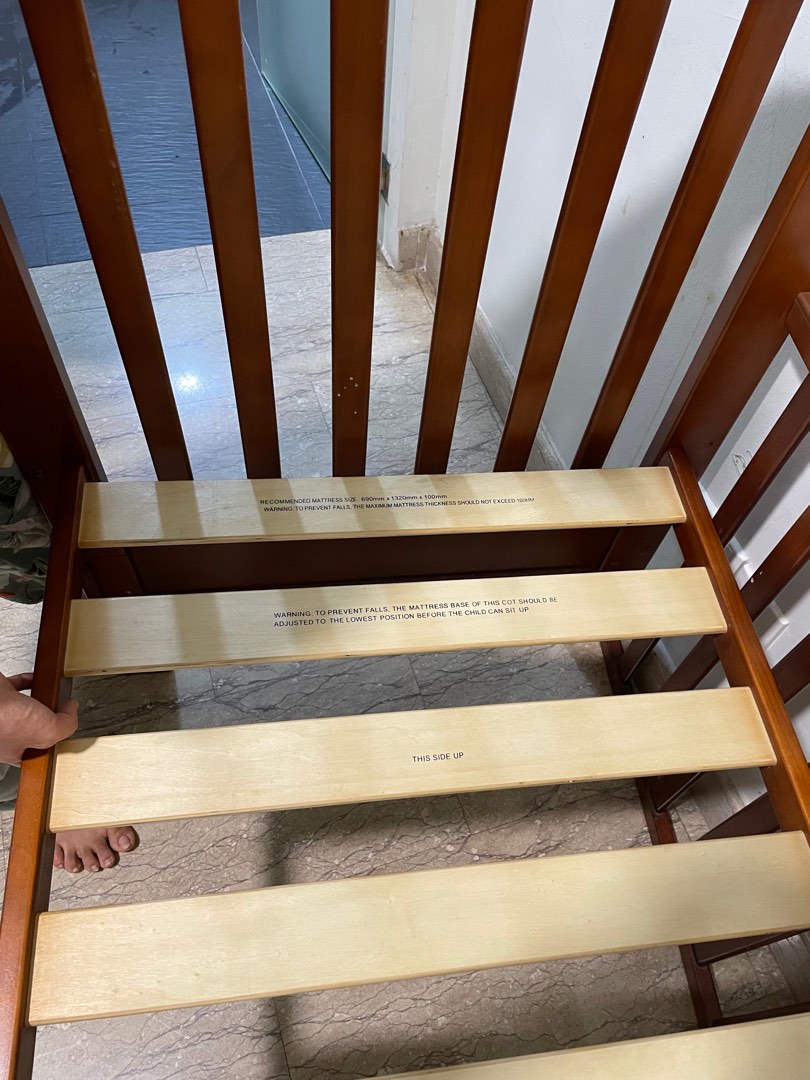 Solid wood Baby Cot, Babies & Kids, Baby Nursery & Kids Furniture, Cots ...