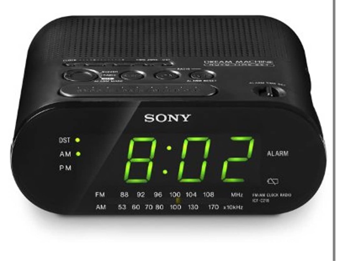 Sony ICFC218 Dream Machine Clock Radio (Black), Audio, Other Audio ...
