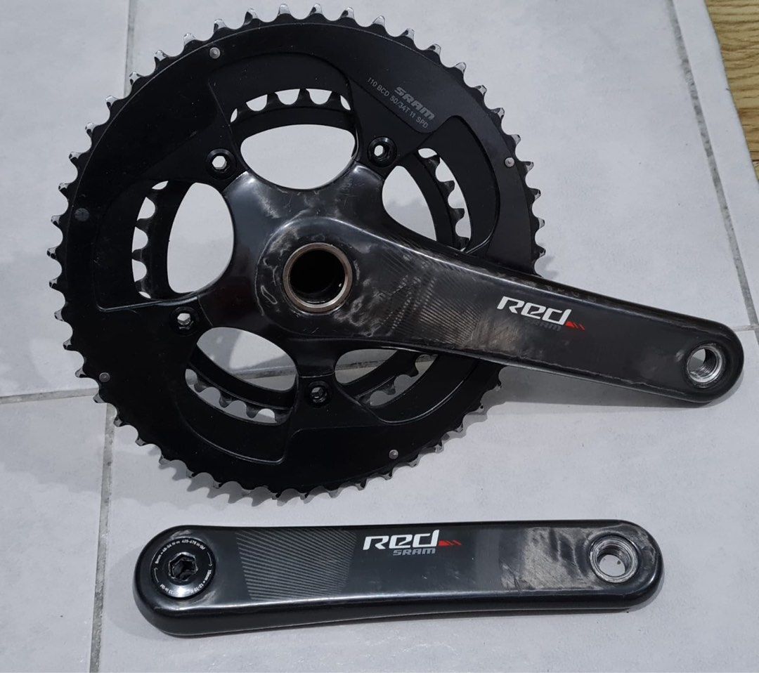 Sram RED Crankset (GXP, 50/34), Sports Equipment, Bicycles & Parts ...