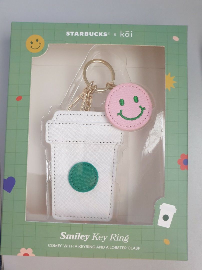 starbucks x kai smiley key chain, Hobbies & Toys, Stationery & Craft ...