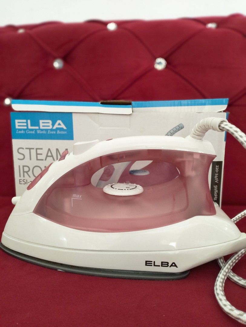 Steam Iron ELBA, TV & Home Appliances, Irons & Steamers on Carousell