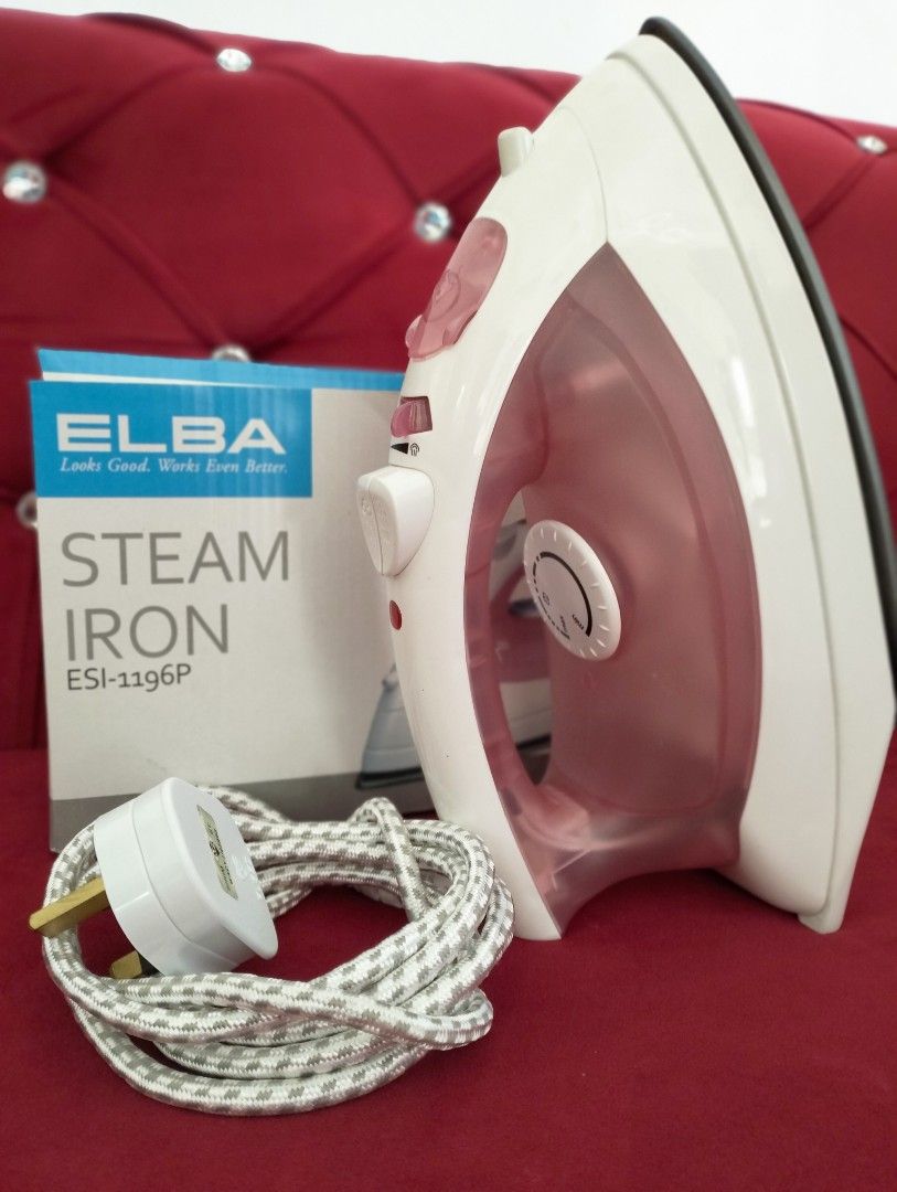 Steam Iron ELBA, TV & Home Appliances, Irons & Steamers on Carousell