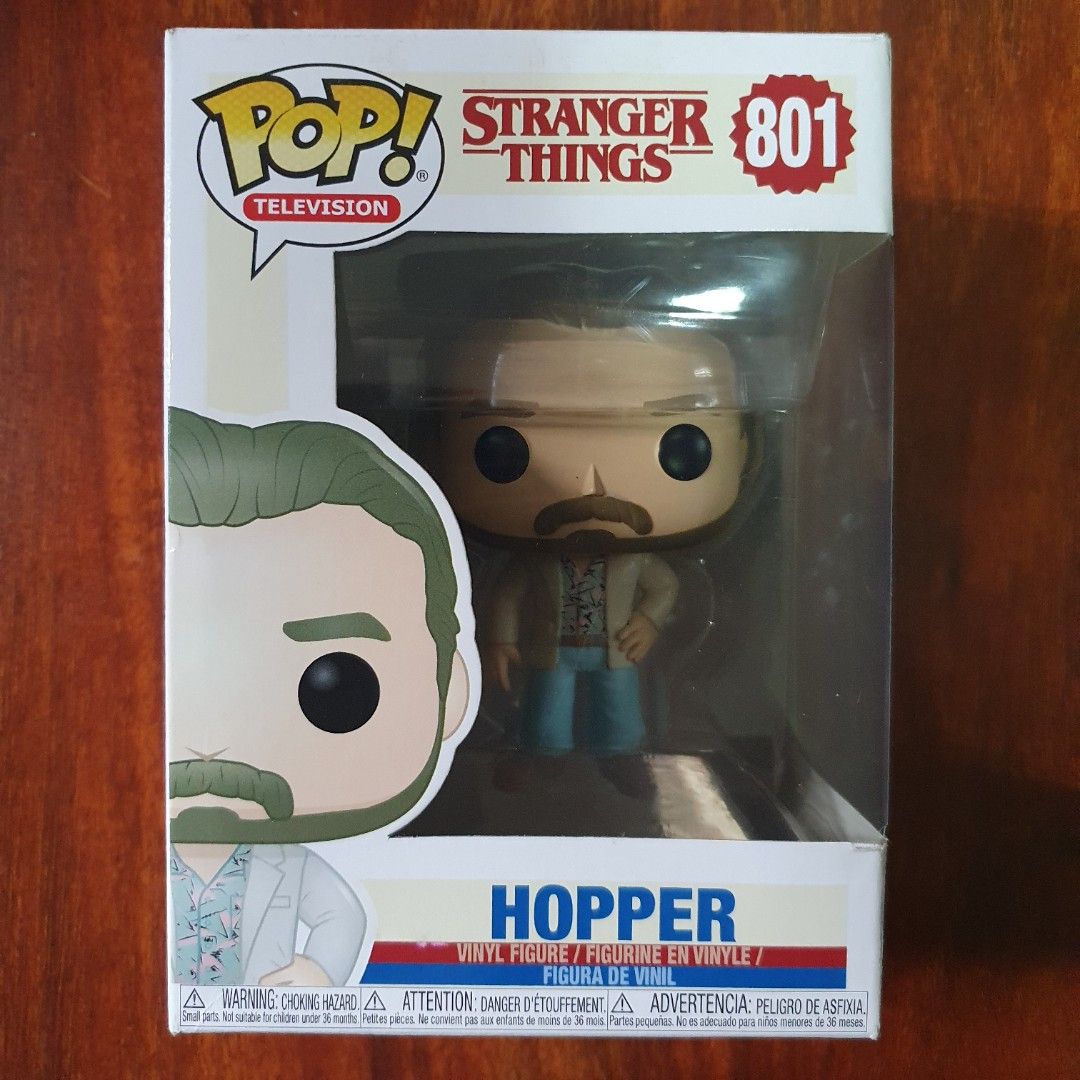 STRANGER THINGS Season 3 HOPPER FUNKO POP, Hobbies & Toys, Toys & Games ...