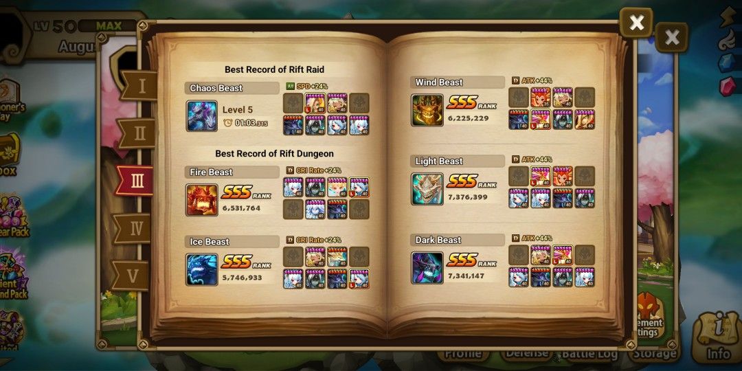 Summoners War LD x 2 account Lucifer and Nicki, Video Gaming, Video ...