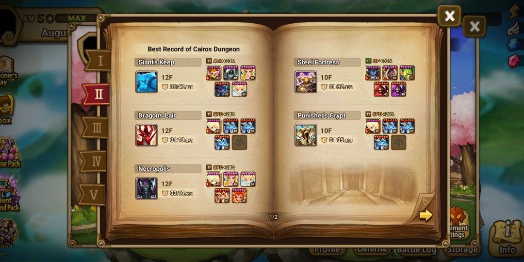 Summoners War LD x 2 account Lucifer and Nicki, Video Gaming, Video ...