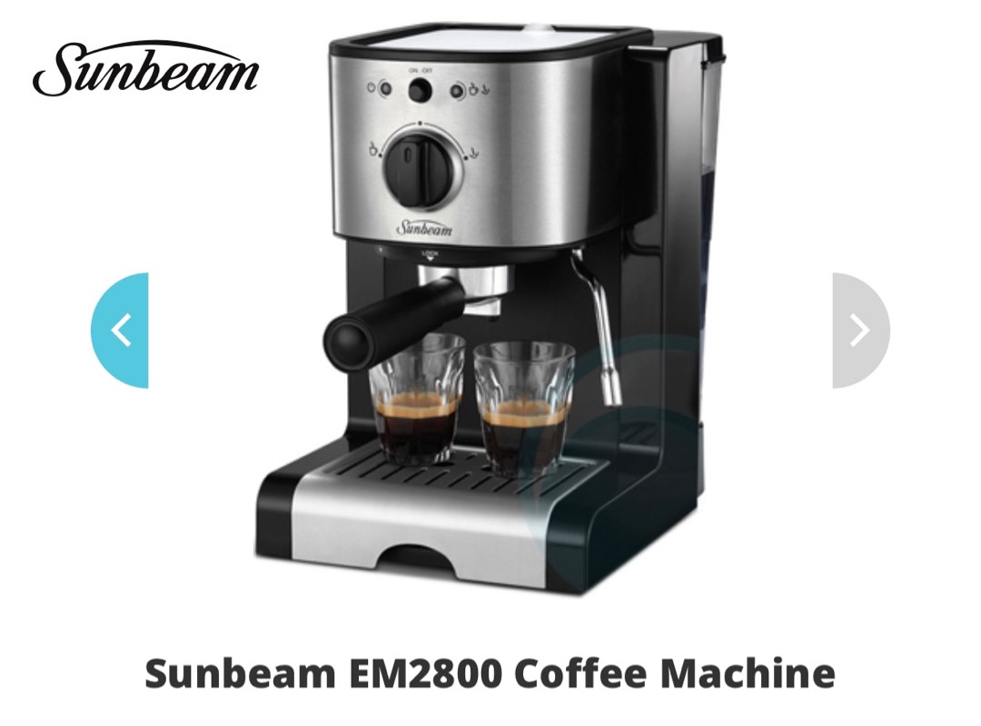 Sunbeam EM 2800 coffee machine, TV & Home Appliances, Kitchen ...