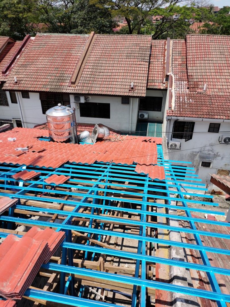 Supply dan pasang atap genting clay tanah liat serta metal deck kekuda ...