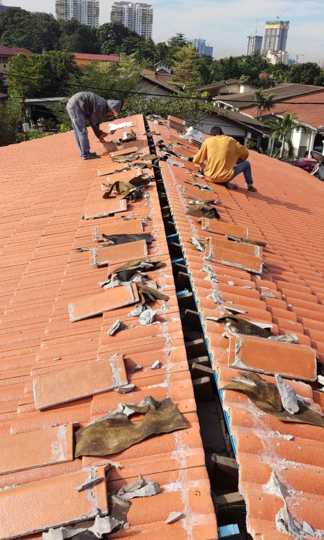 Supply dan pasang atap genting clay tanah liat serta metal deck kekuda ...