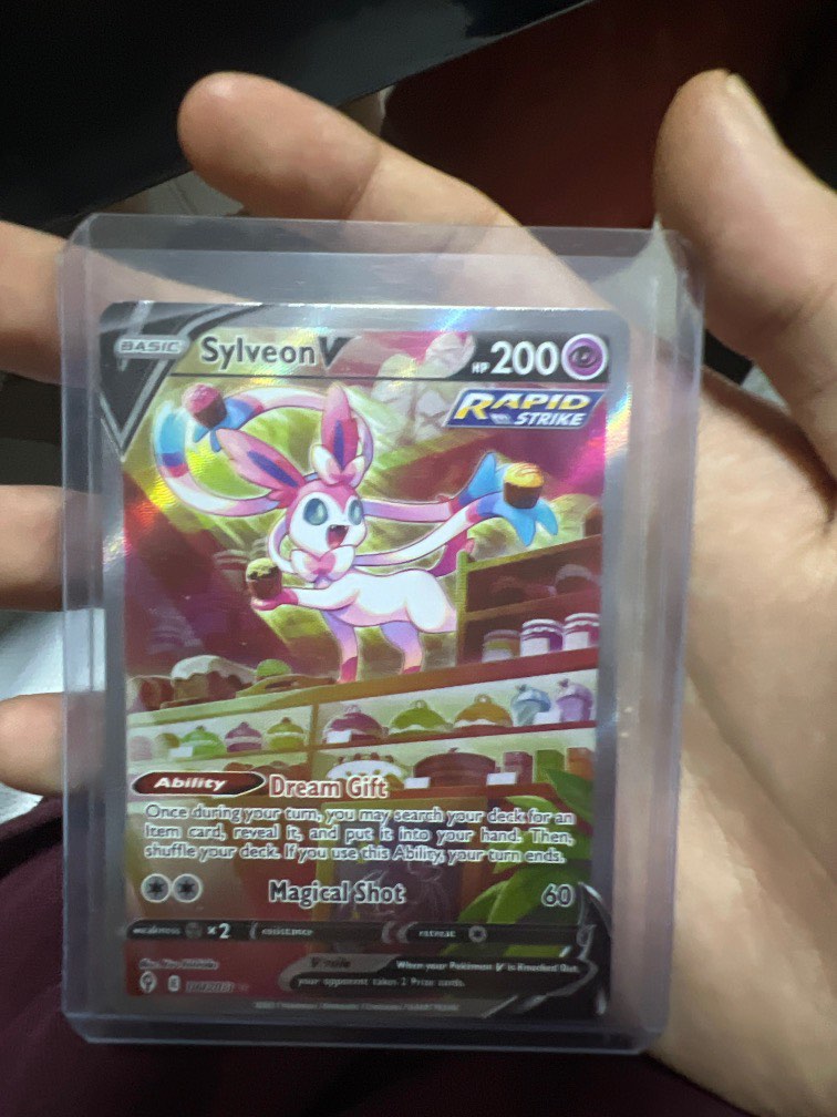 Sylveon V AA pokemon card , Hobbies & Toys, Toys & Games on Carousell