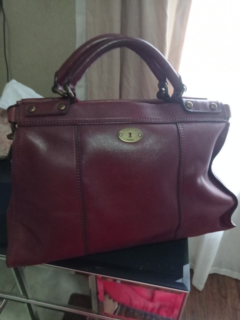 Tas fossil autent, Fesyen Wanita, Tas & Dompet di Carousell