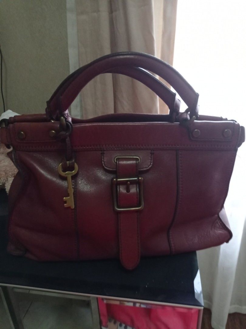 Tas fossil autent, Fesyen Wanita, Tas & Dompet di Carousell