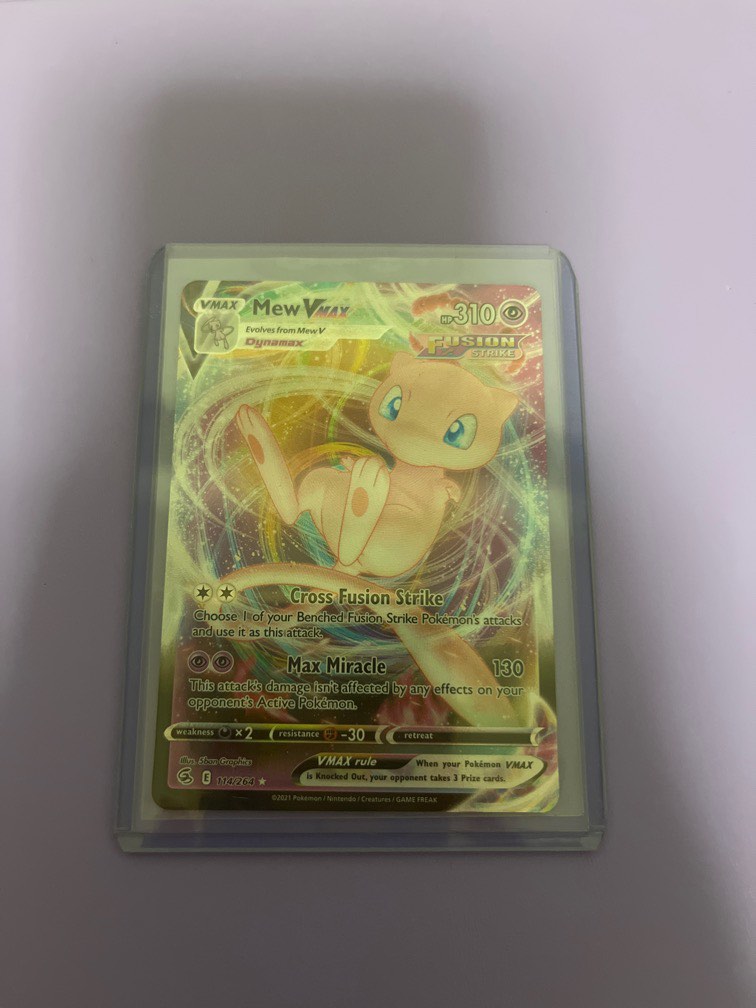 TCG Pokemon Card Mew Vmax V max, Hobbies & Toys, Toys & Games on Carousell