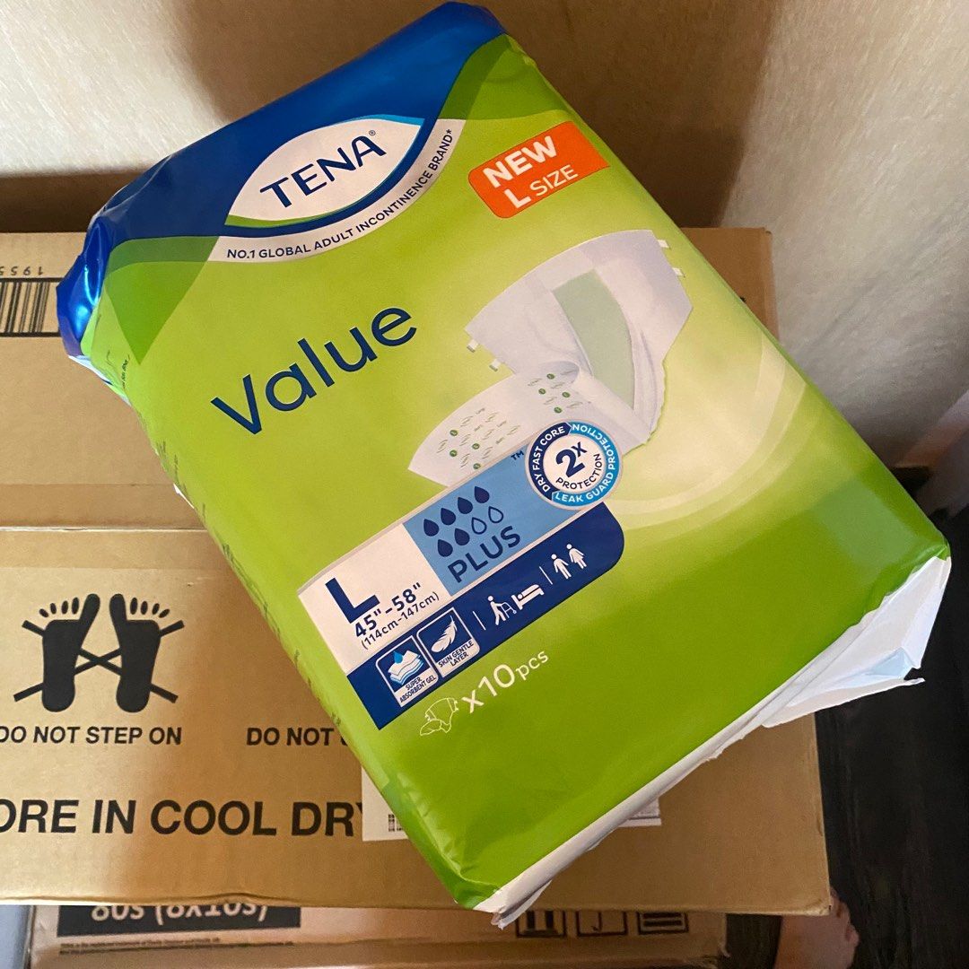 TENA Adult Diaper (Size L), Health & Nutrition, Assistive & Rehabilatory Aids, Adult ...