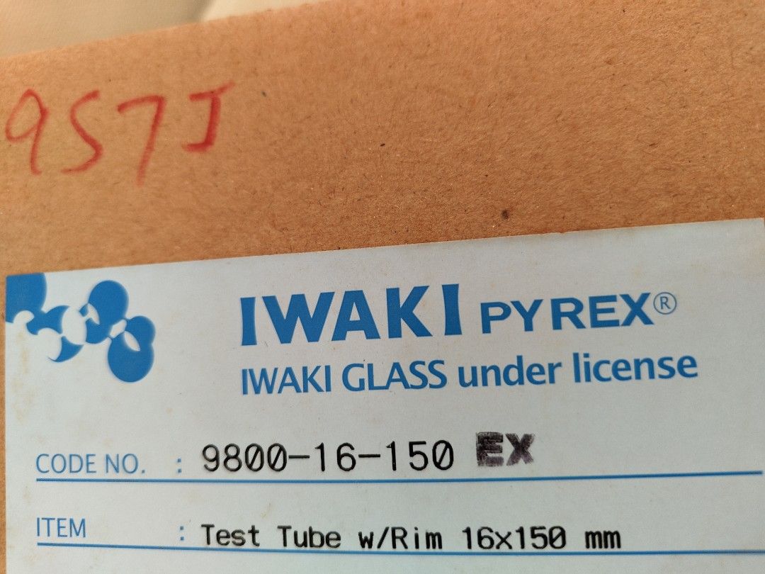 Test Tubes - Iwaki Pyrex Glass, Hobbies & Toys, Stationery & Craft ...