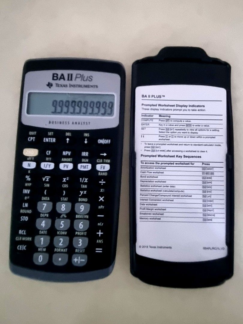 Texas Instruments BA II Plus Financial Calculator, Hobbies & Toys ...