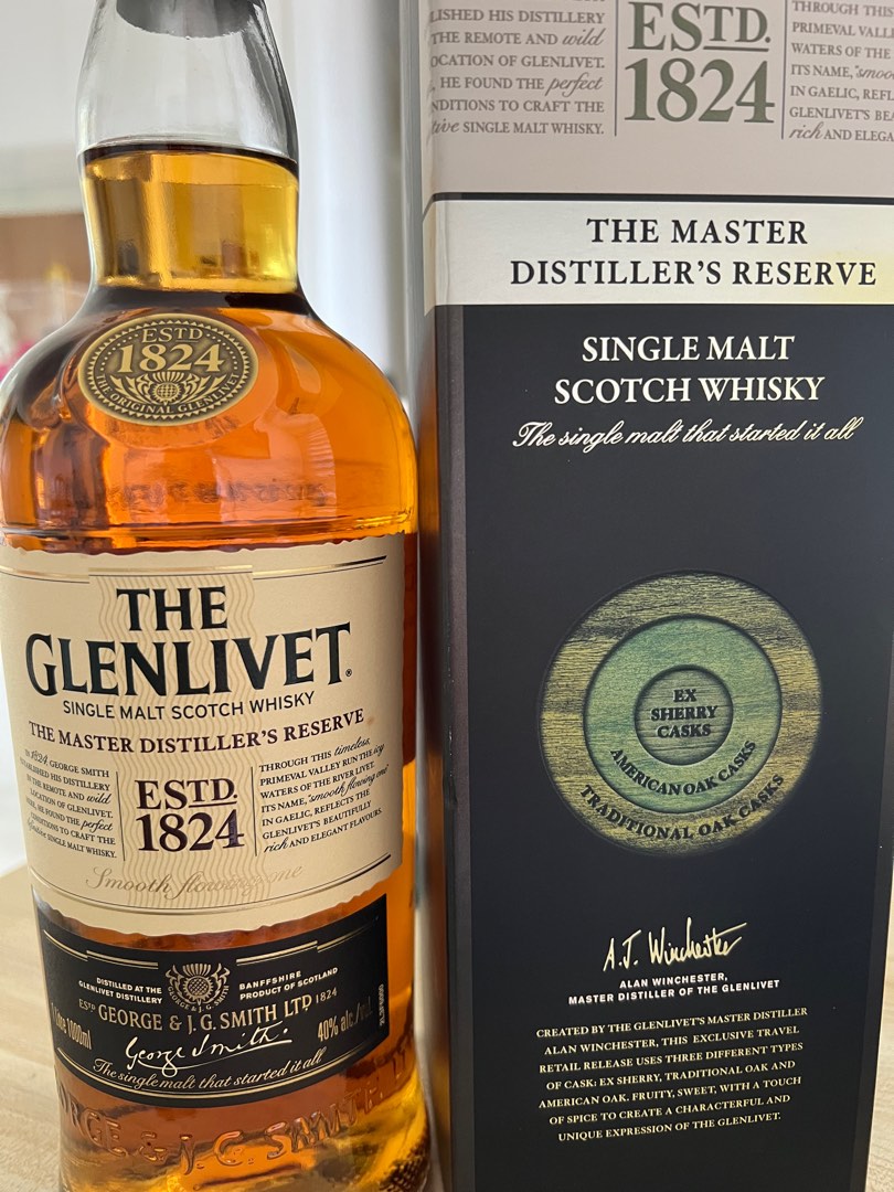 The Glenlivet Single Malt Scotch Whisky, Food & Drinks, Alcoholic ...