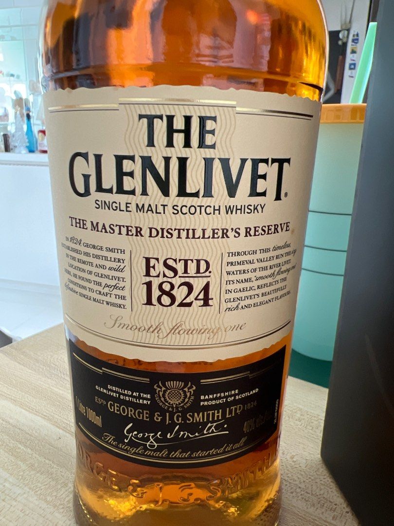 The Glenlivet Single Malt Scotch Whisky, Food & Drinks, Alcoholic ...