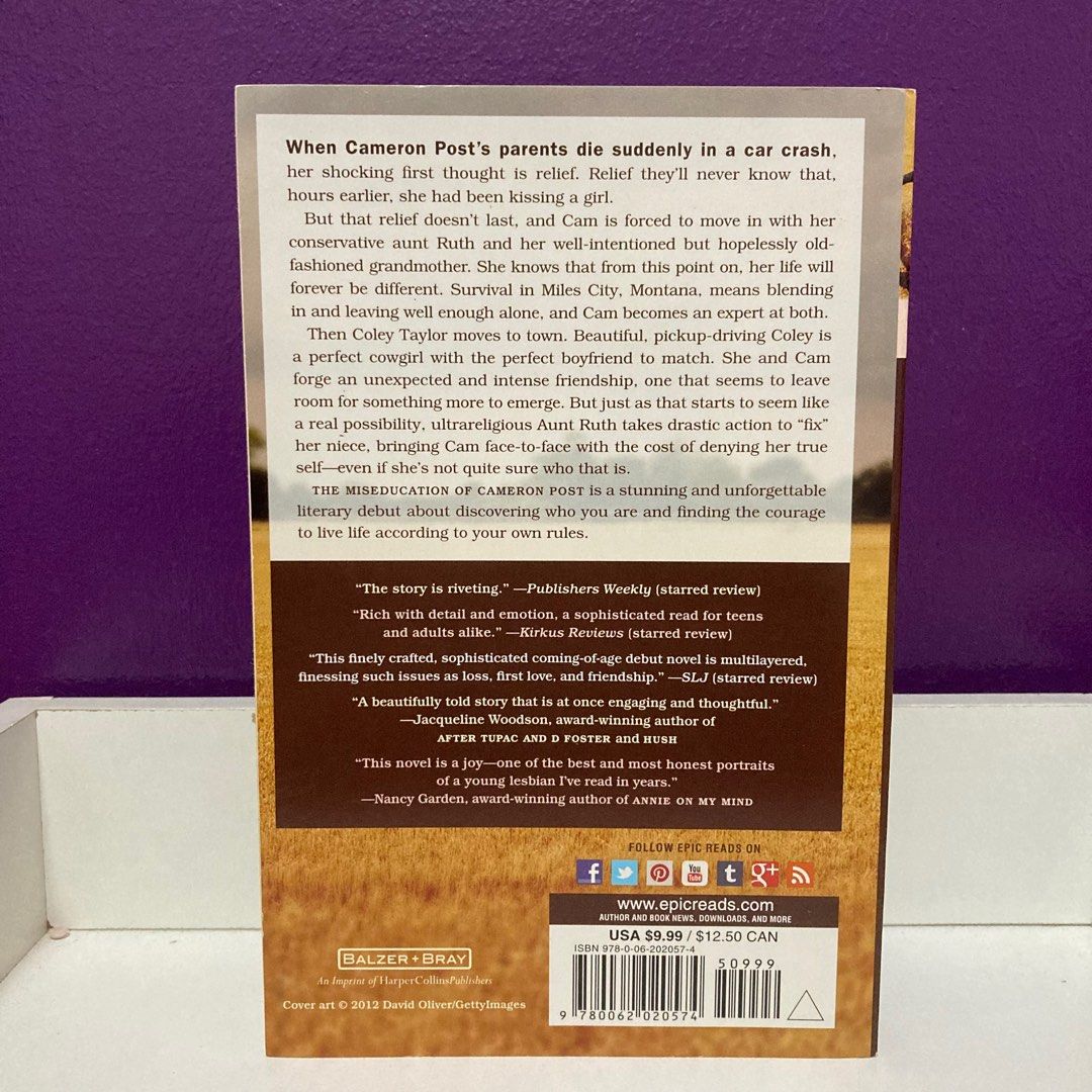 The Miseducation of Cameron Post by Emily M. Danforth, Hobbies & Toys ...