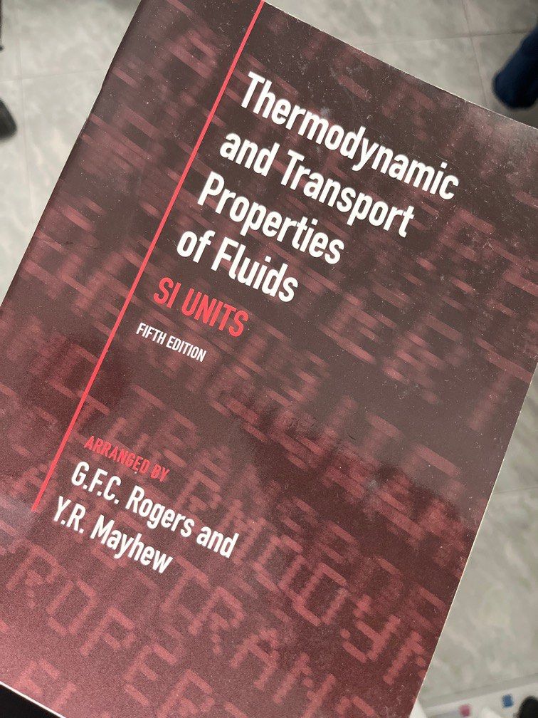 Thermodynamic table, Hobbies & Toys, Books & Magazines, Textbooks on ...