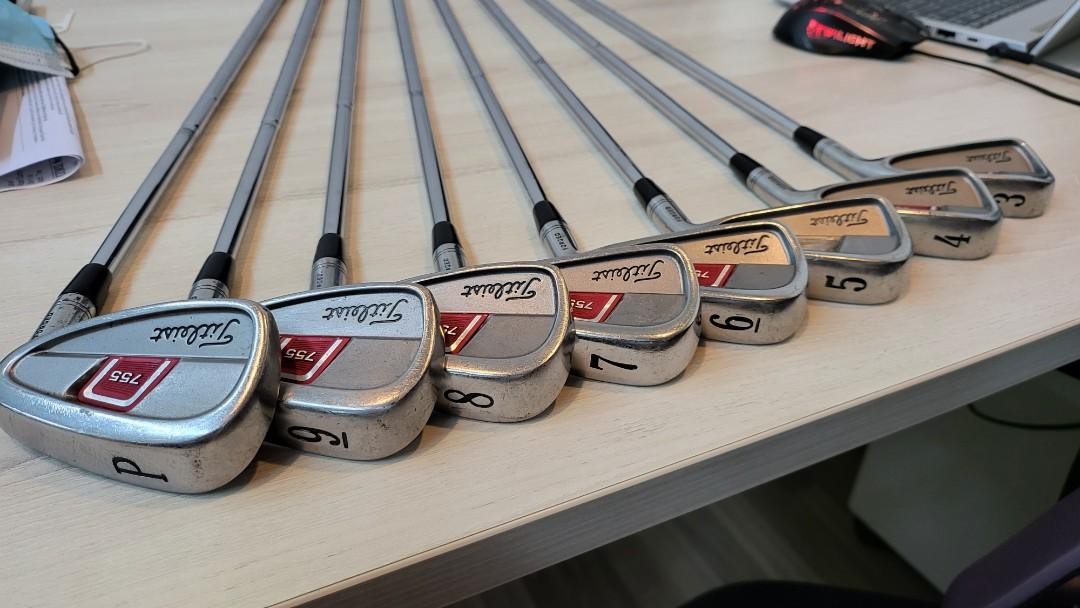 Titleist 755 forged 3-P irons cavity back golf set, Sports Equipment ...
