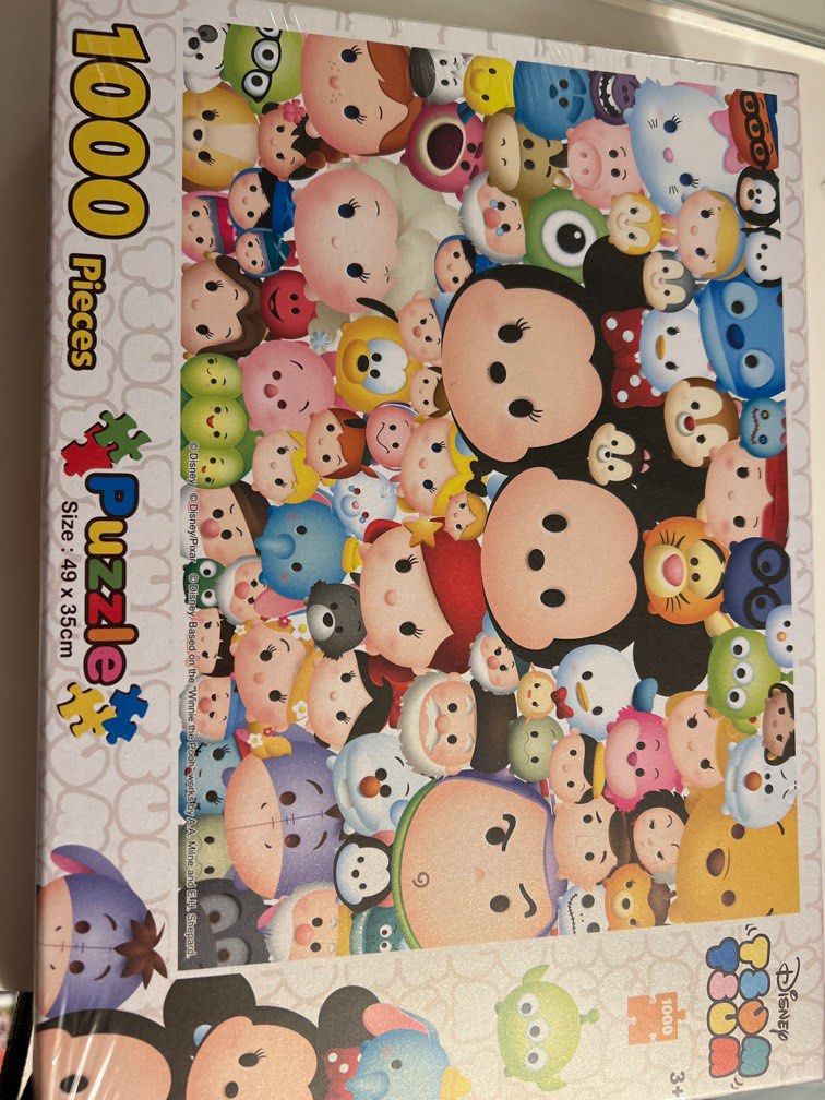全新Tsum Tsum 1000 pieces puzzles, 興趣及遊戲, 玩具 & 遊戲類 - Carousell