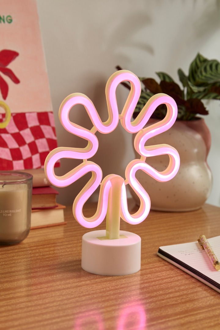 Typo Flower Shaped Desk Lamp Night Light, Furniture & Home Living ...