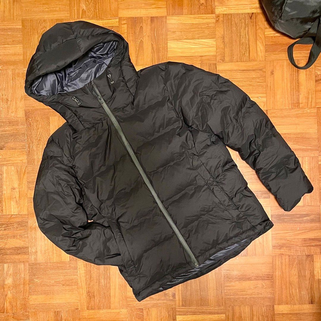 UNIQLO Black Seamless Down Parka, Men's Fashion, Coats, Jackets and ...