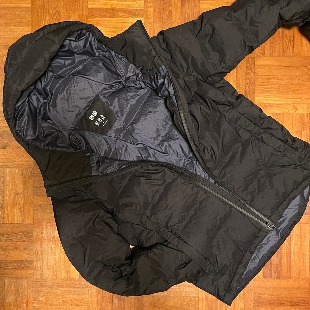 UNIQLO Black Seamless Down Parka, Men's Fashion, Coats, Jackets and ...