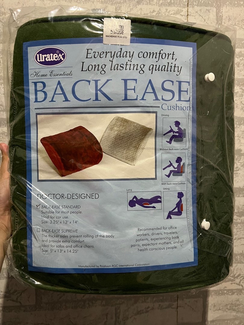 URATEX Back-ease Pillow, Furniture & Home Living, Bedding & Towels on ...