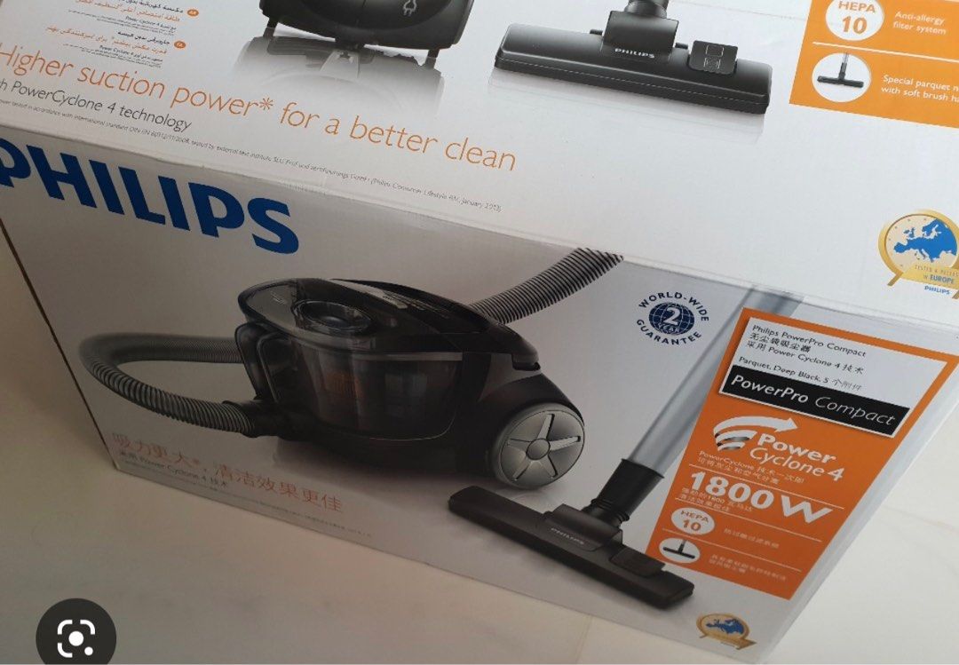Vacuum Cleaner Bagless Philip 1800W, TV & Home Appliances, Vacuum ...