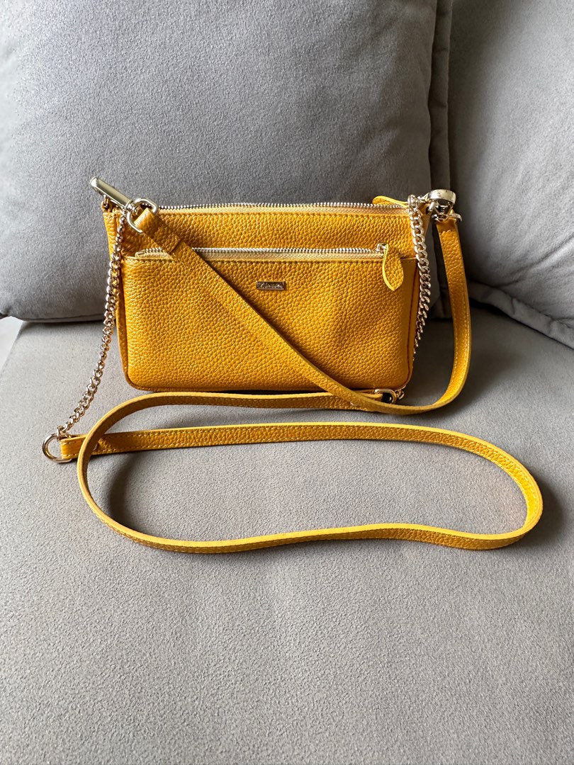 VALENTINO RUBY - mustard yellow sling bag, Women's Fashion, Bags ...