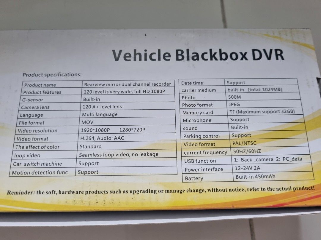 Vehicle blackbox DVR car camera, Car Accessories, Accessories on Carousell